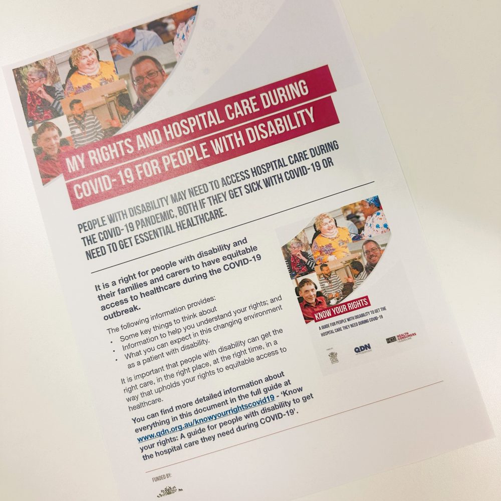 Know Your Rights Guide for people with disability to get the hospital ...